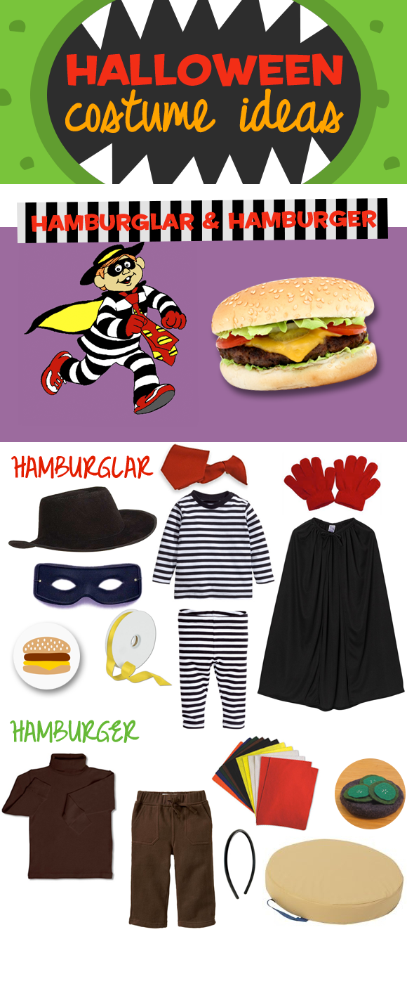 Halloween Costume Ideas: Hamburglar & a Hamburger - ParentSavvy